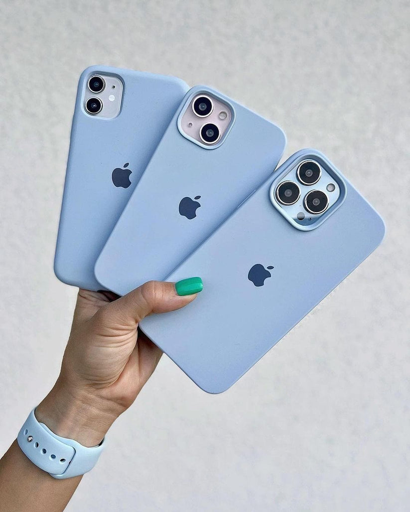 iPhone Silicone Case (Sky Blue) - Vogueen Premium iPhone Cases
