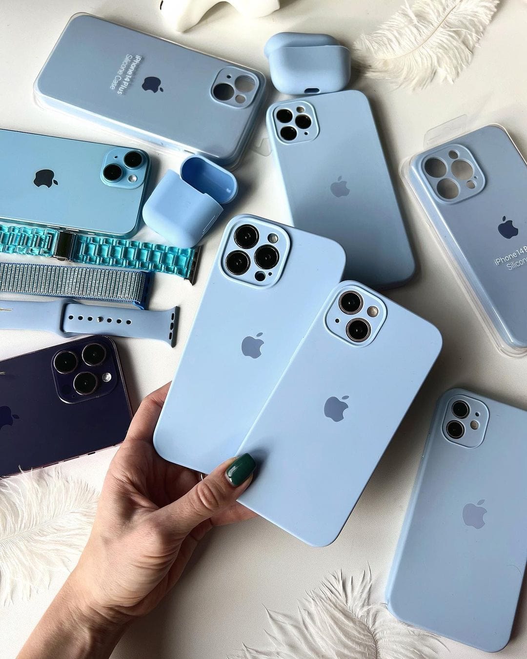 iPhone Camera Protection Silicone Case (Sky Blue) – Vogueen