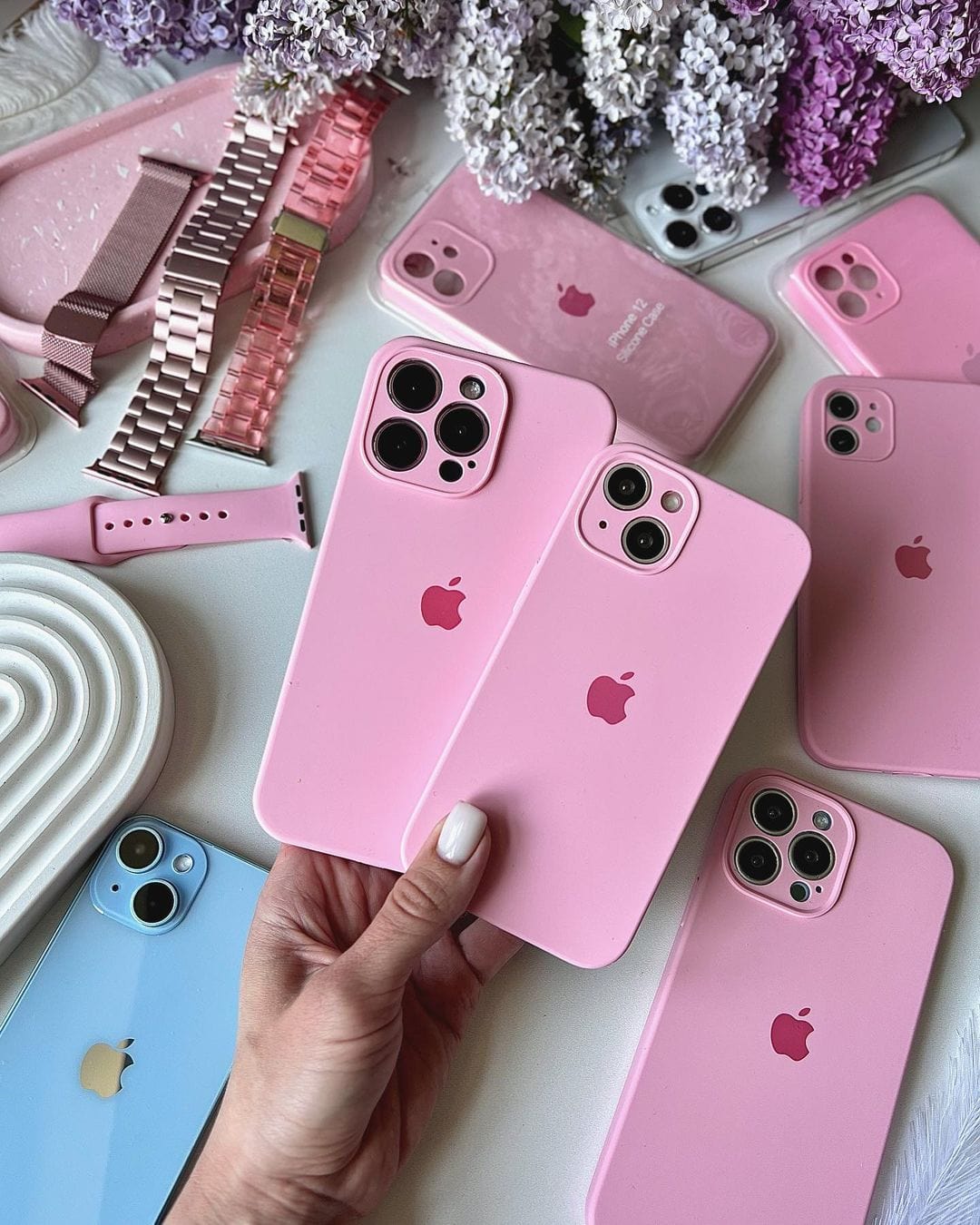 iPhone Camera Protection Silicone Case (Candy Pink) – Vogueen