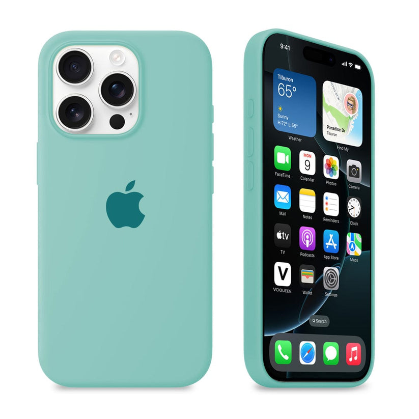 iPhone Silicone Case (Ice Sea Blue) – Vogueen