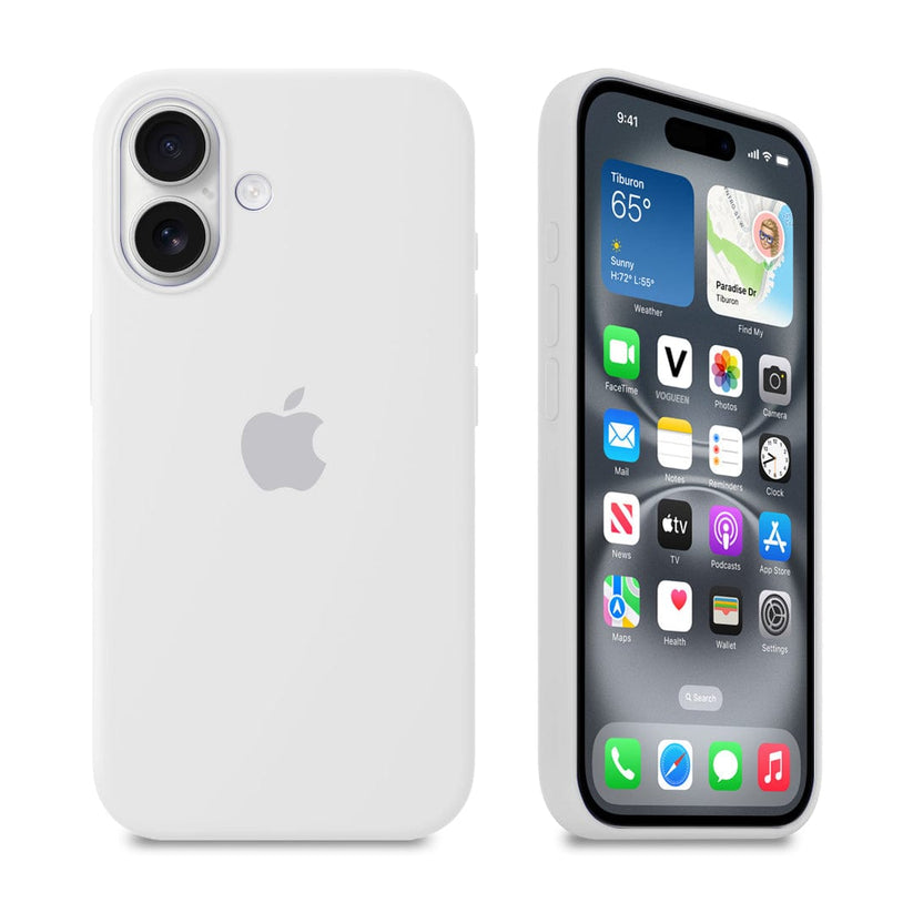 iPhone Silicone Case (White) - Vogueen Premium iPhone Cases