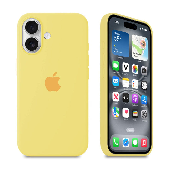 iPhone Silicone Case (Yellow) - Vogueen Premium iPhone Cases