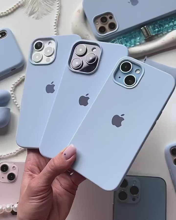 iPhone Silicone Case (Sky Blue) - Vogueen Premium iPhone Cases