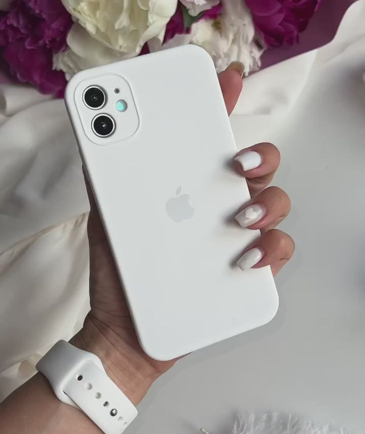 iPhone Camera Protection Silicone Case (White) – Vogueen