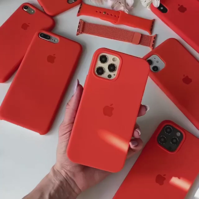 iPhone Silicone Case (Orange) - Vogueen Premium iPhone Cases