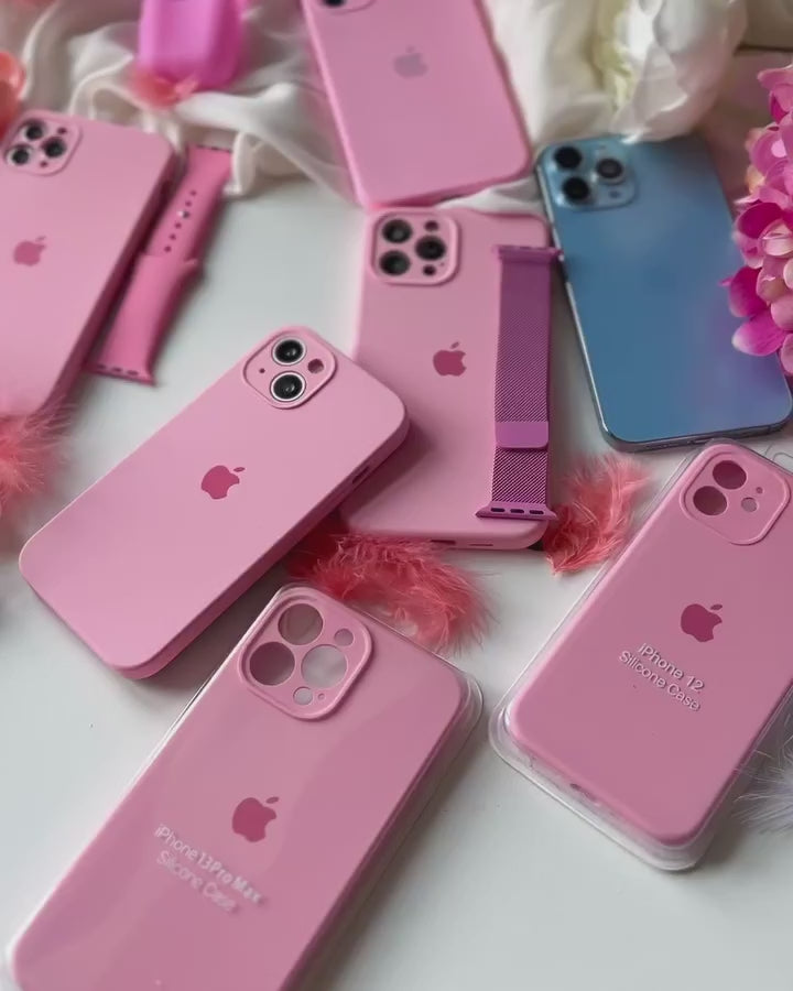 iPhone Camera Protection Silicone Case (Candy Pink) – Vogueen
