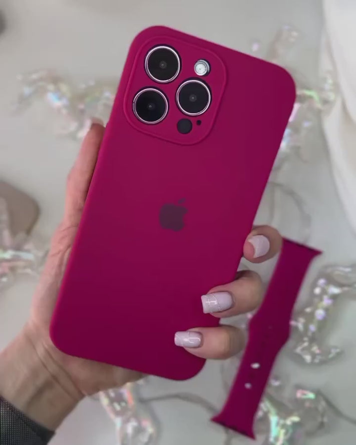 iPhone Camera Protection Silicone Case (Rose Red) – Vogueen