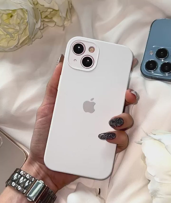 iPhone Camera Protection Silicone Case (White) – Vogueen