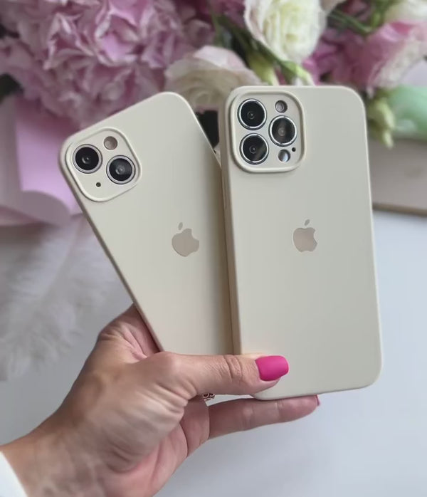 iPhone Camera Protection Silicone Case (Antique White) – Vogueen