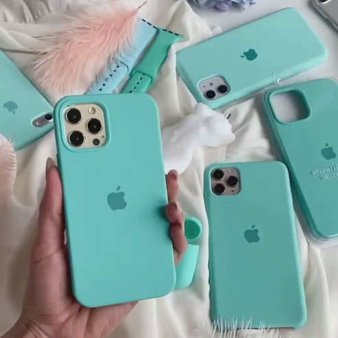iPhone Silicone Case (Ice Sea Blue) – Vogueen
