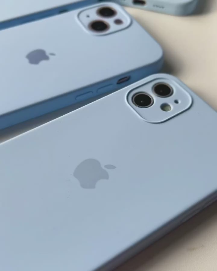 iPhone Camera Protection Silicone Case (Sky Blue) – Vogueen