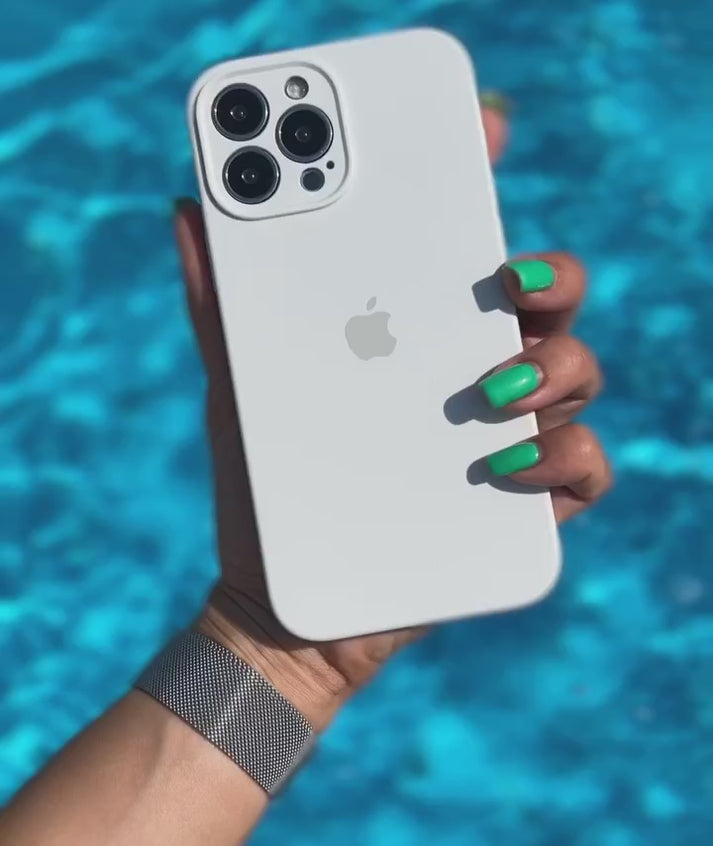 iPhone Camera Protection Silicone Case (White) – Vogueen
