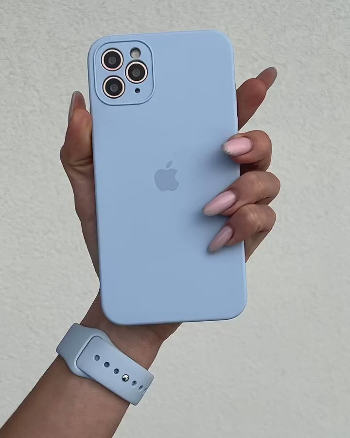 iPhone Camera Protection Silicone Case (Sky Blue) – Vogueen