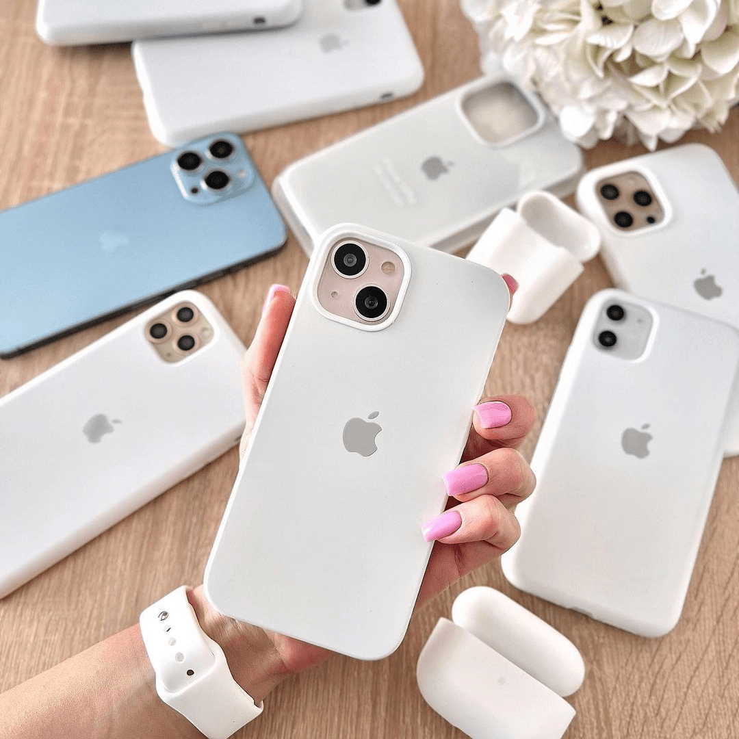 iPhone Silicone Case (White) - Vogueen Premium iPhone Cases