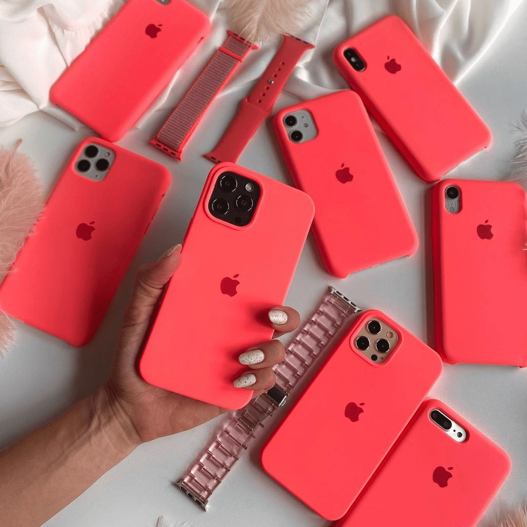 iPhone Silicone Case (Pink Citrus)