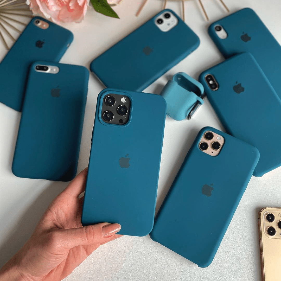 iPhone Silicone Case (Cosmic Blue)