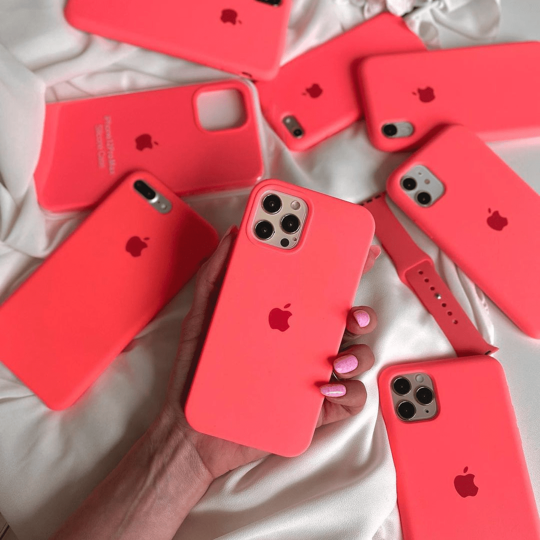 iPhone Silicone Case (Pink Citrus)