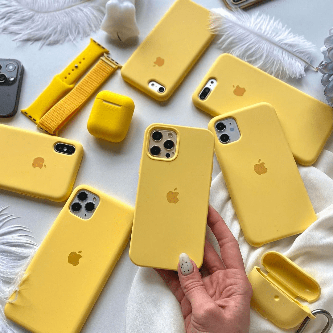 iPhone Silicone Case (Yellow) - Vogueen Premium iPhone Cases