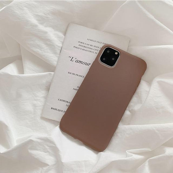 Solid Color Soft Silicone Case – Vogueen