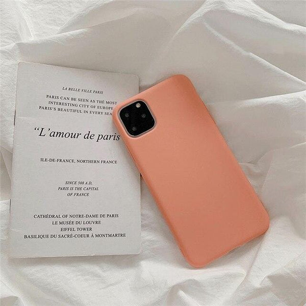 Solid Color Soft Silicone Case – Vogueen
