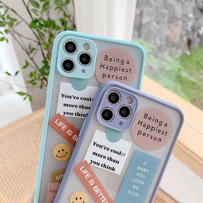 Cute Label Words iPhone Case – Vogueen