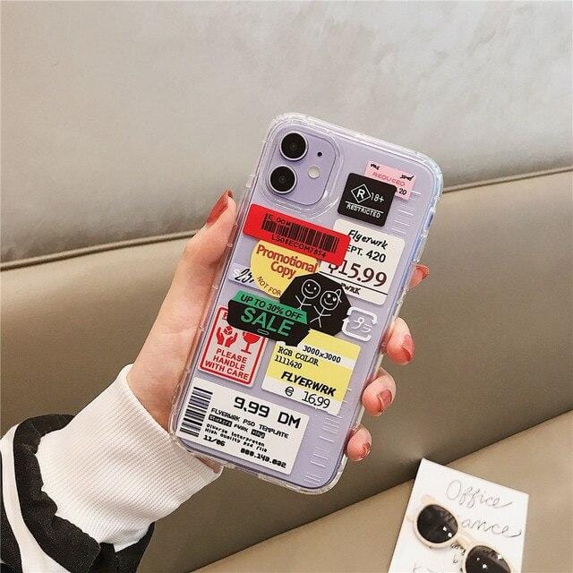Stamp Label Barcode iPhone Case – Vogueen