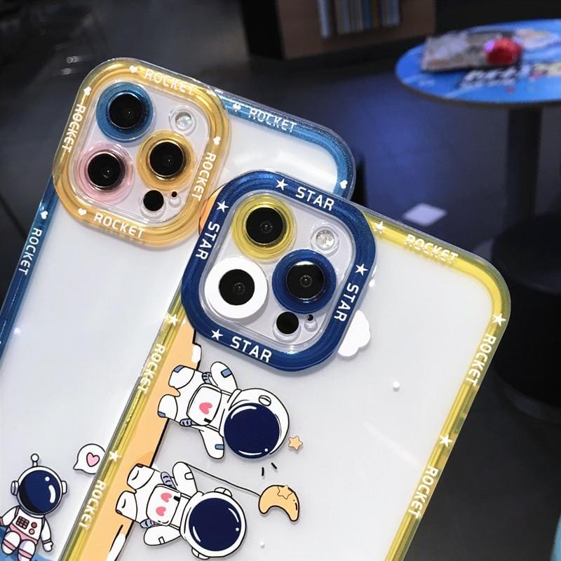 Shockproof Cartoon Astronaut iPhone Case – Vogueen