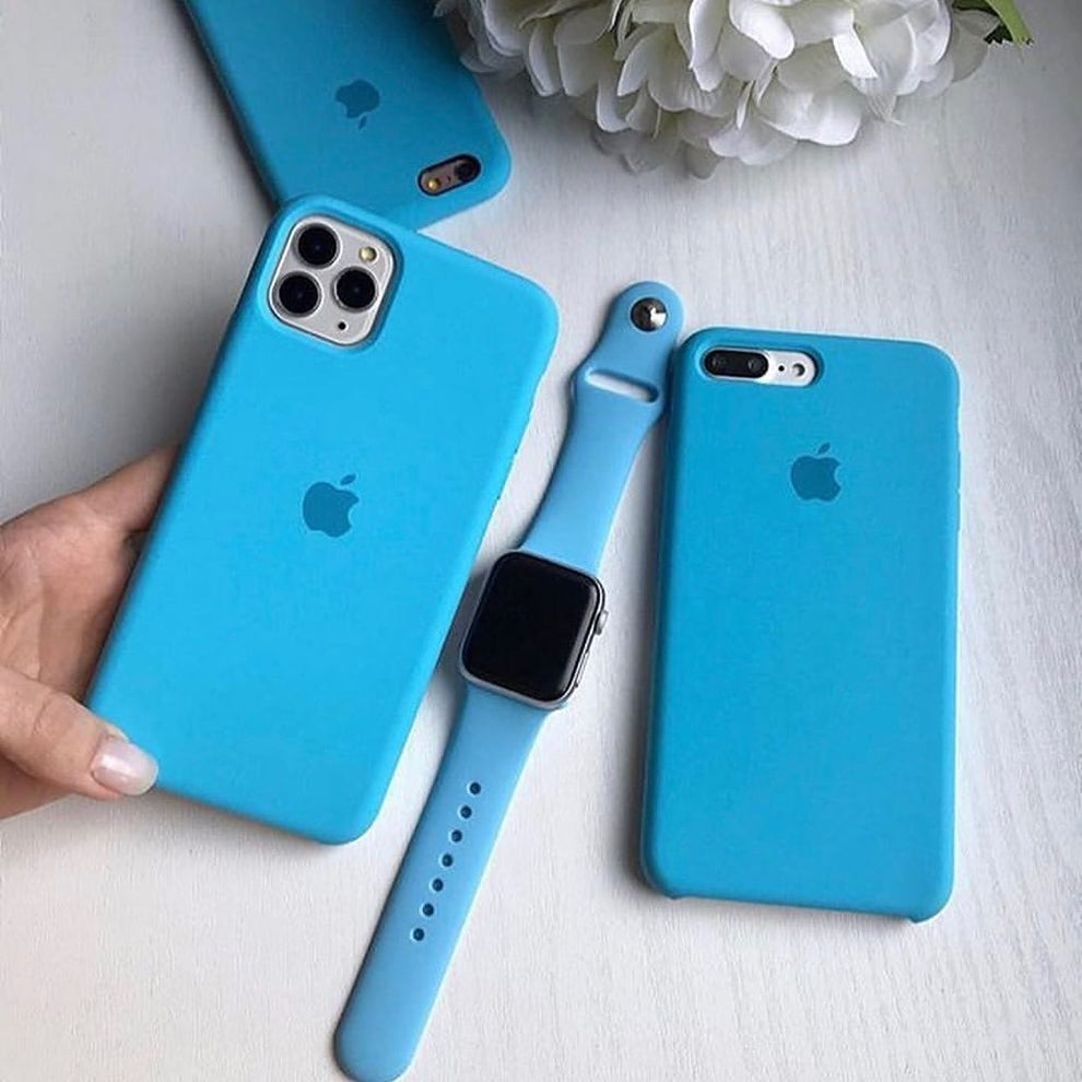 iPhone Silicone Case (Surf Blue) - Vogueen Premium iPhone Cases